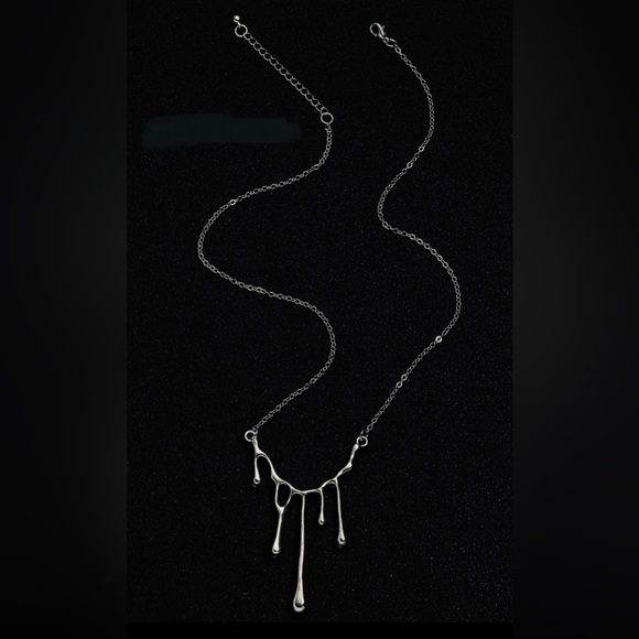 Jewelry | Melting Metal Dripping Droplet Blood Liquid Water Goth Edgy ...